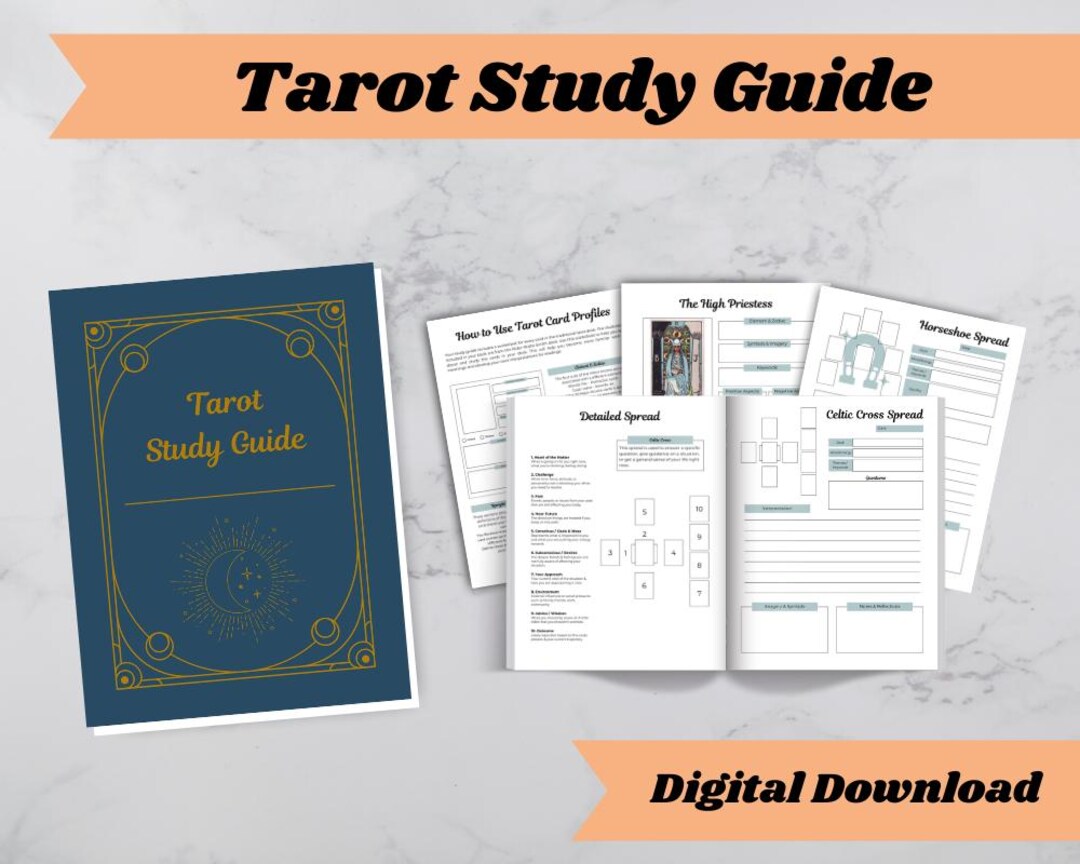 Tarot Study Guide 5 Traditional Card Layouts for Readings Practice ...