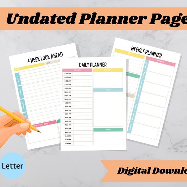 Planner Refill - Etsy