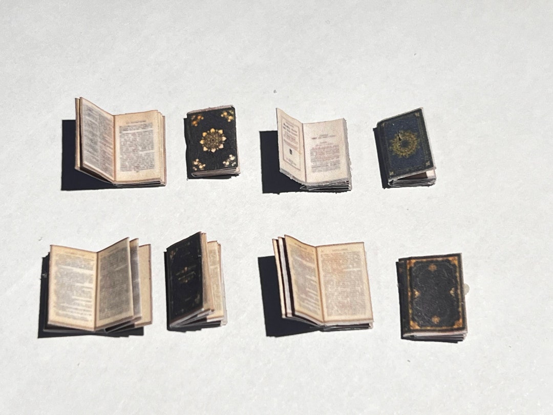 Dollhouse Miniature Books (openable) - Etsy