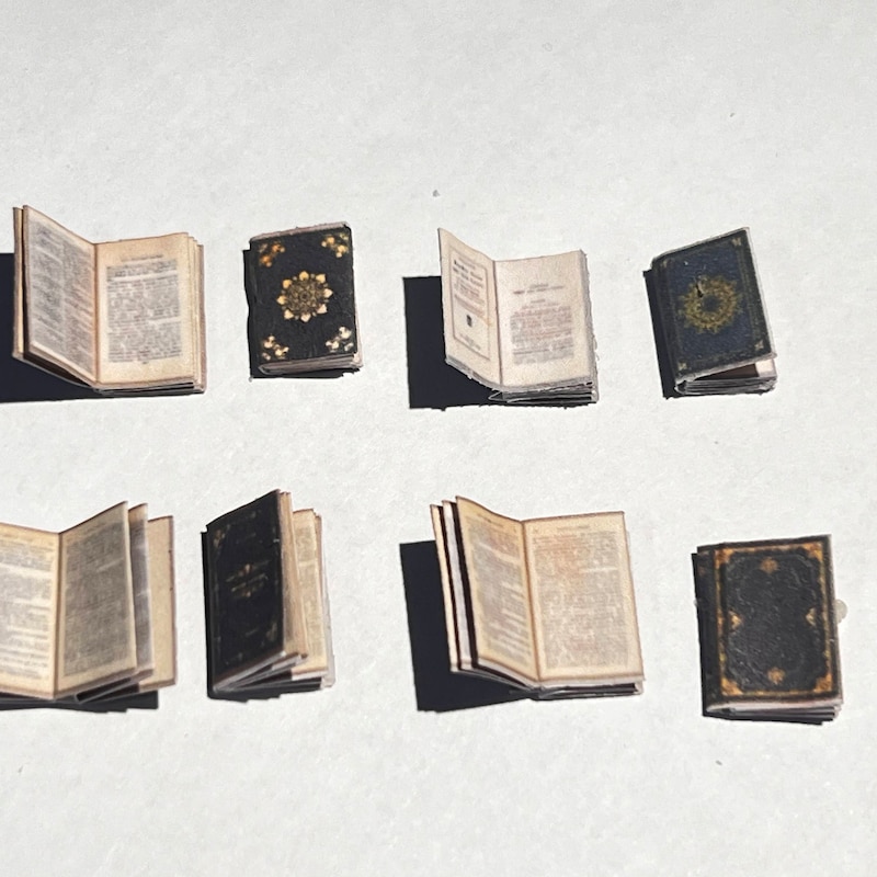 1:16 Miniature Books - Etsy UK
