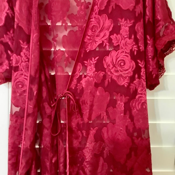 Crimson Red Robe - Etsy