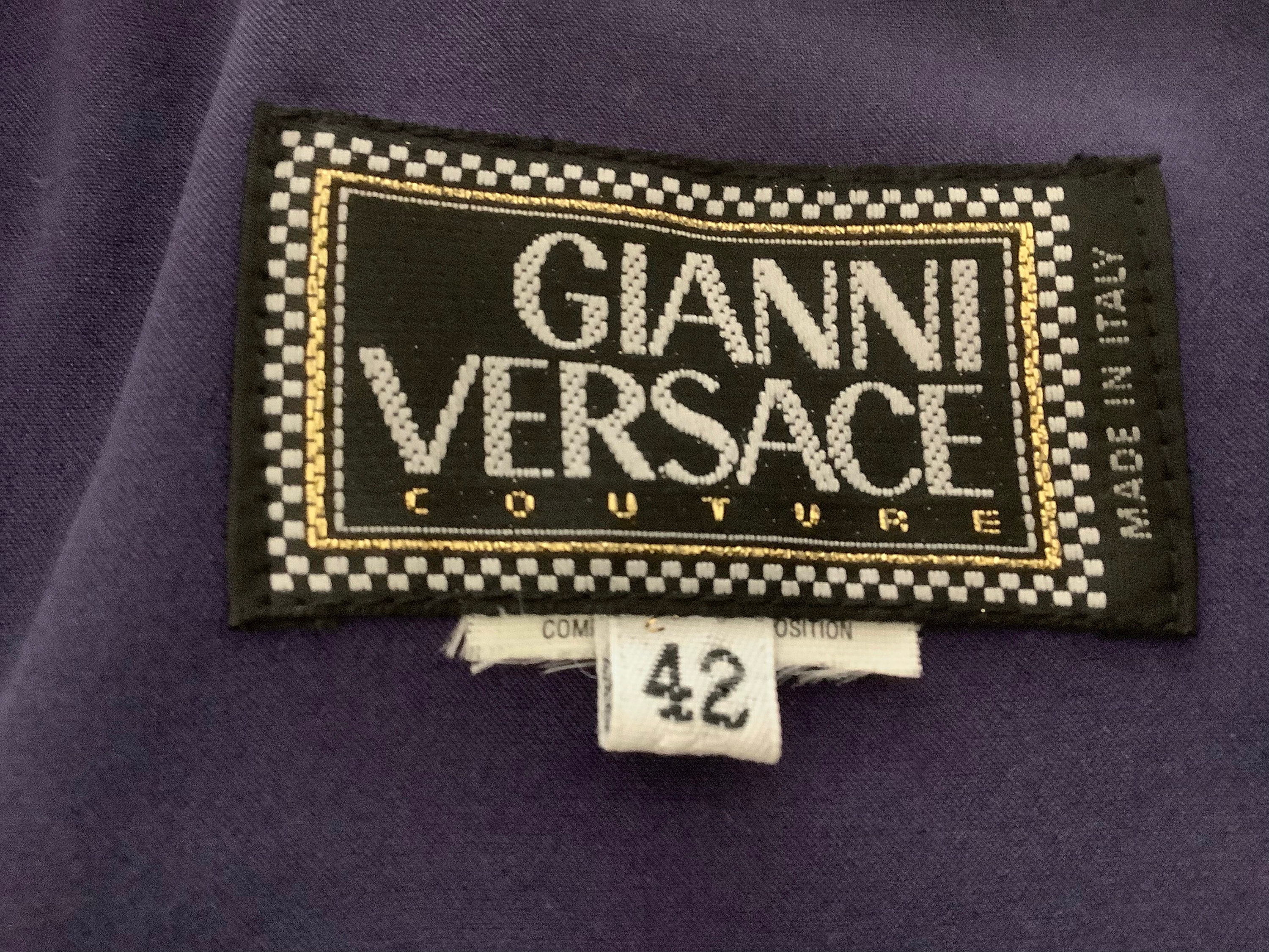 Authentic Vintage 80s Gianni Versace Couture Label Womens - Etsy
