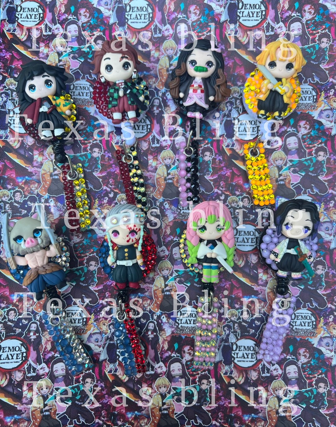 Demon Anime Badge Reel Slayer Character ID Holder Popular Anime With ...