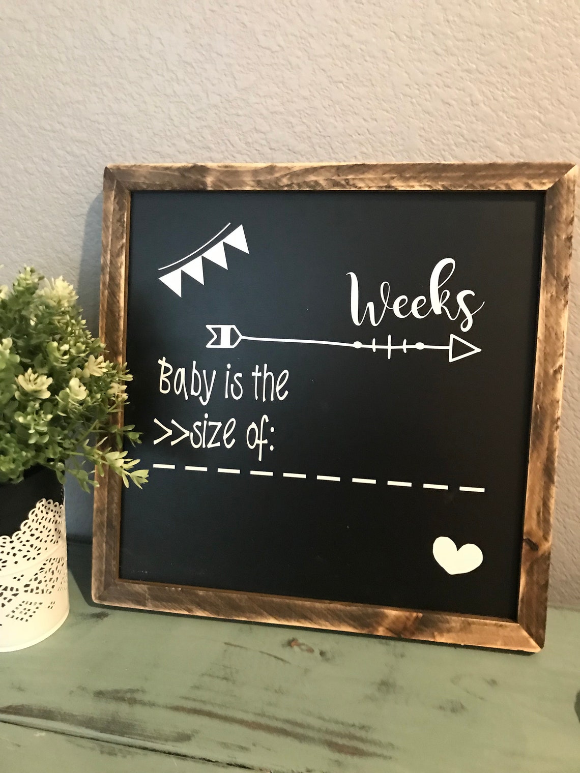 Mother-to-be pregnancy Board & reversible | Etsy