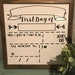 First & Last Day of School Reversible Whiteboard Framed Sign - Etsy