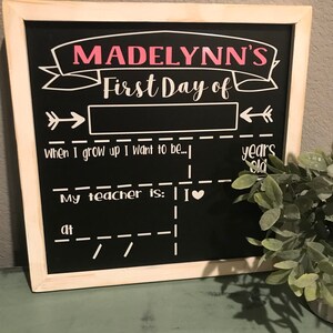 Back to School Reversible Chalkboard (first and Last Day) - Etsy