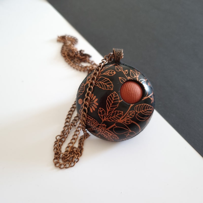 Polymer Clay Pendant - Etsy