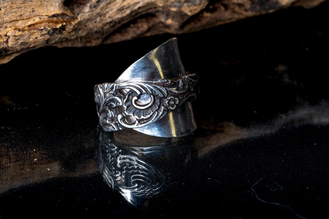 Antique Handmade Silver Tea Spoon Rings You Choose the Size - Etsy