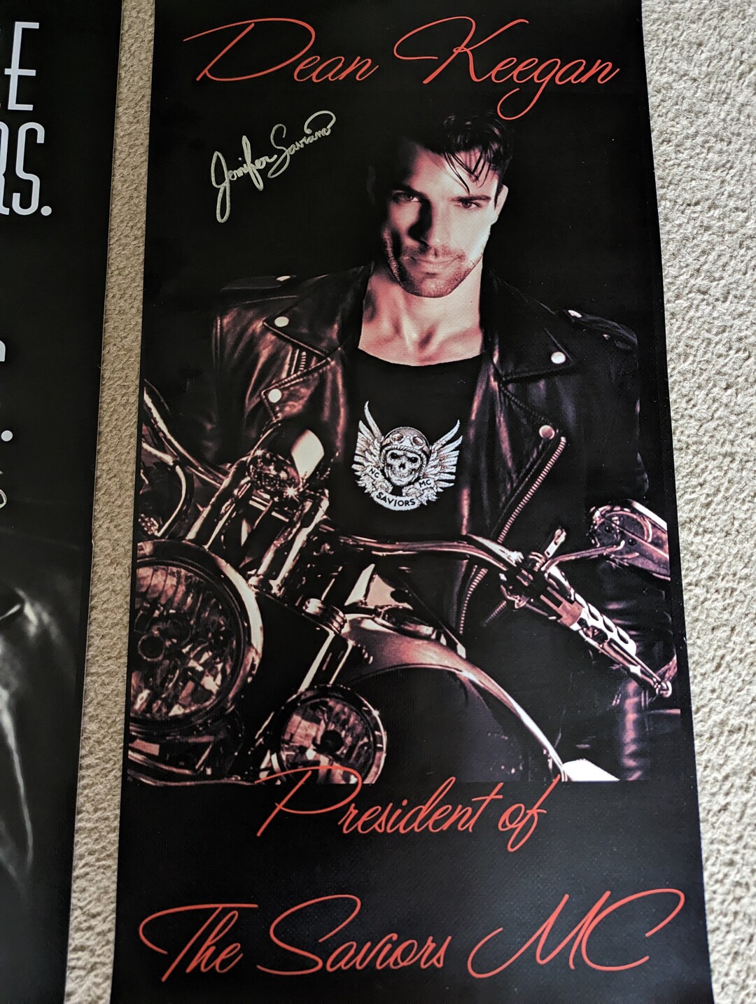 The Saviors MC Series Autographed Banners - Etsy
