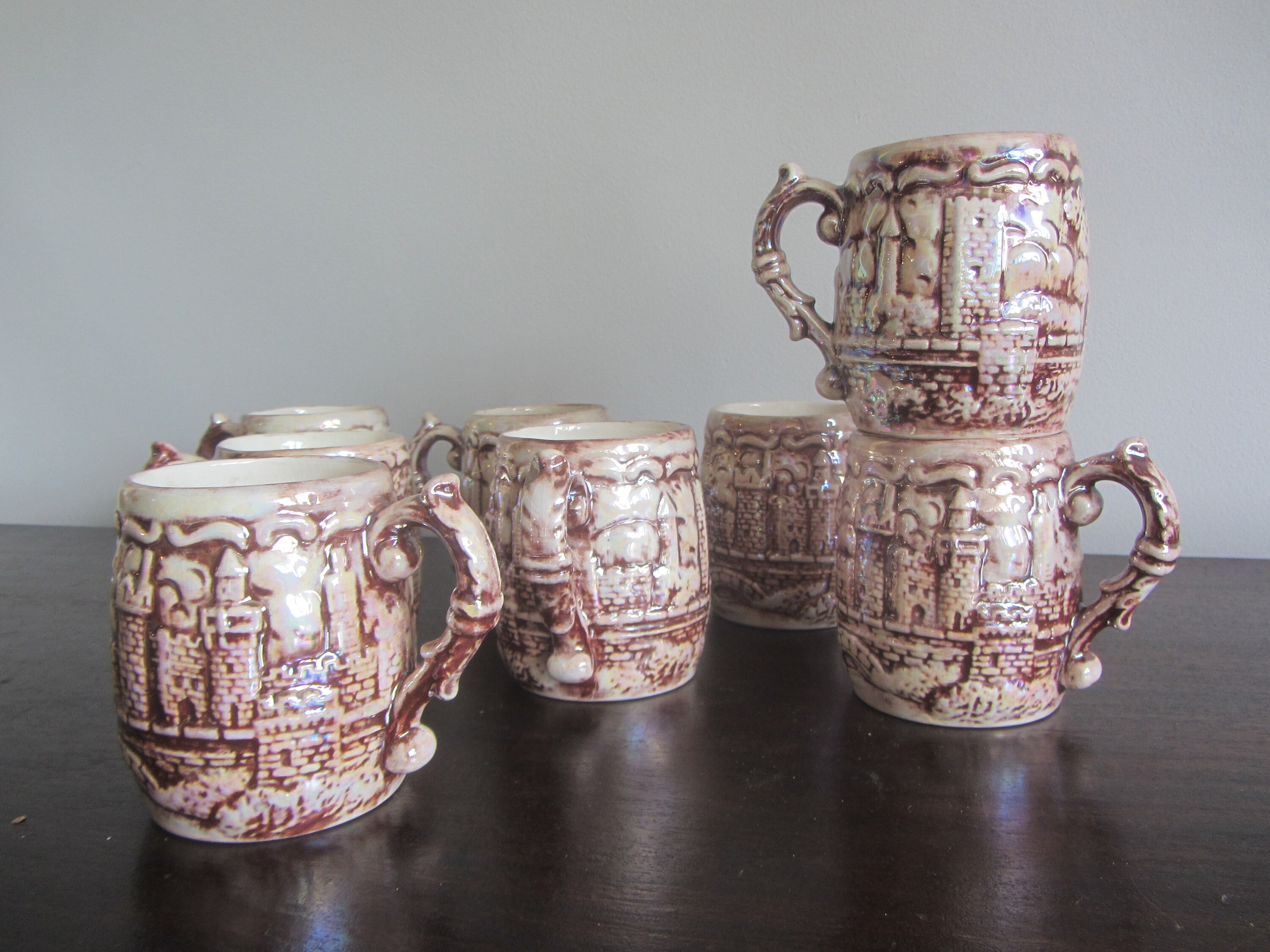 Castle mugs mid centuryjug | Etsy