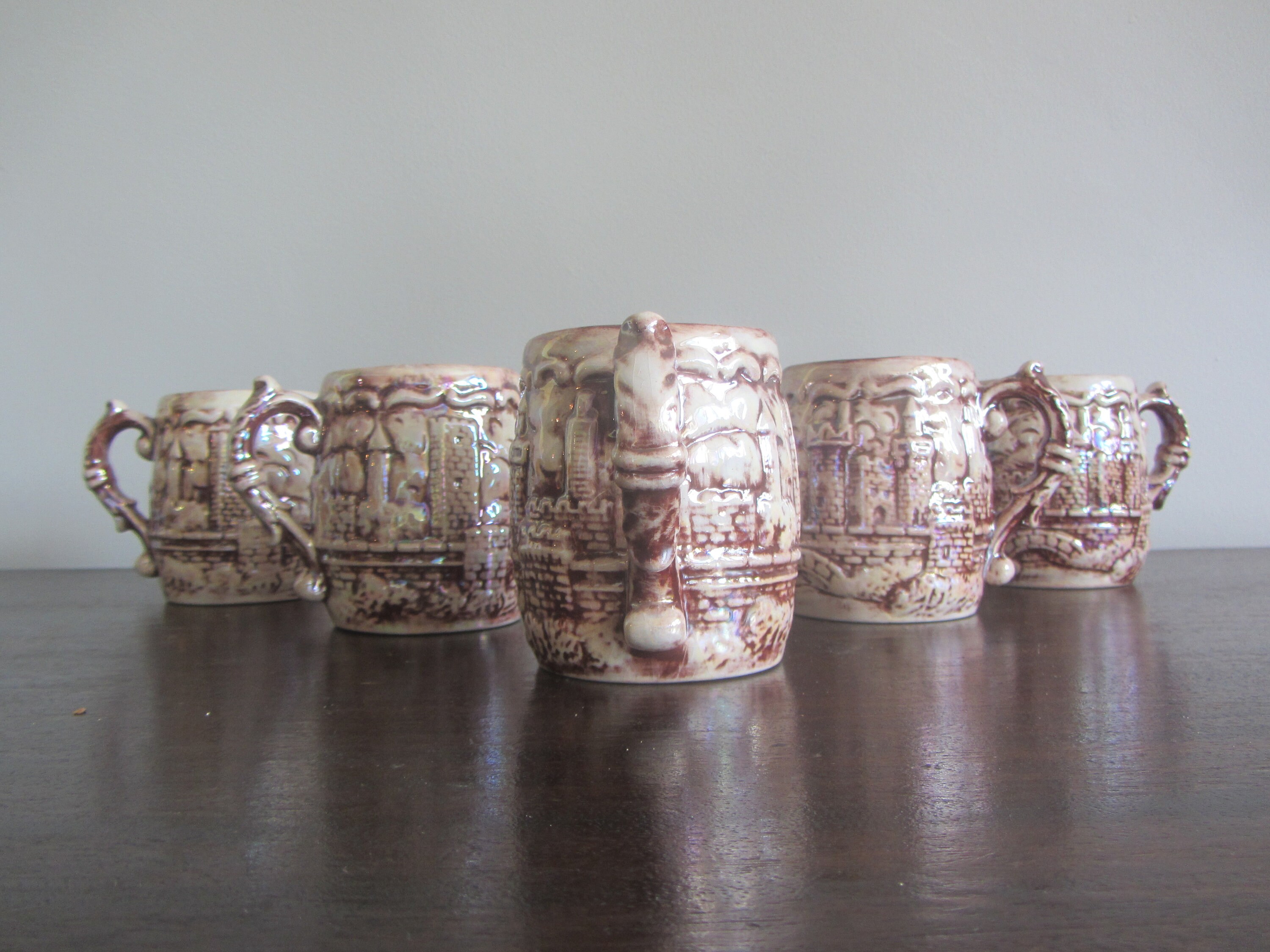 Castle mugs mid centuryjug | Etsy