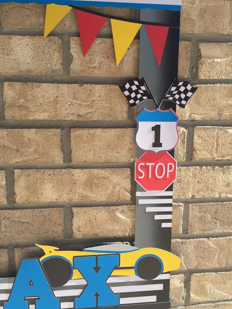 Cars Giant photo frame prop for photo booth // race car | Etsy