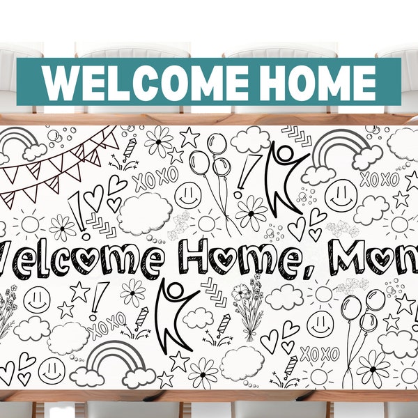 Welcome Home Mom and Dad Banner - Etsy