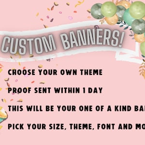 Custom Made Coloring Banner for Birthday Any Character Movie Characters ...