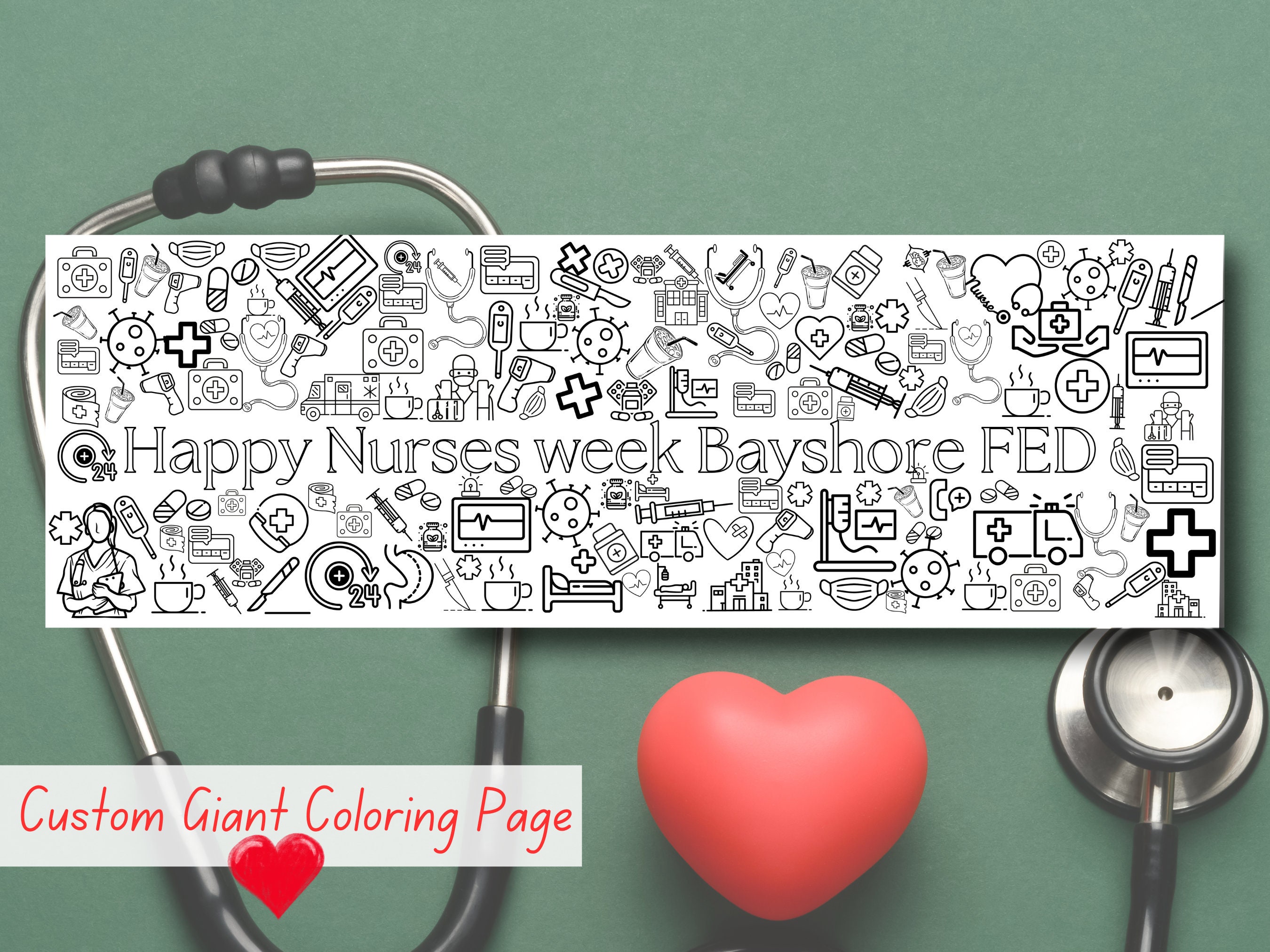 Nurse Week Coloring Page