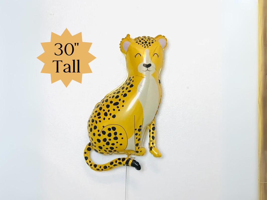 LARGE Cheetah Balloon Safari Animal Two Wild One Party Animals Safari ...