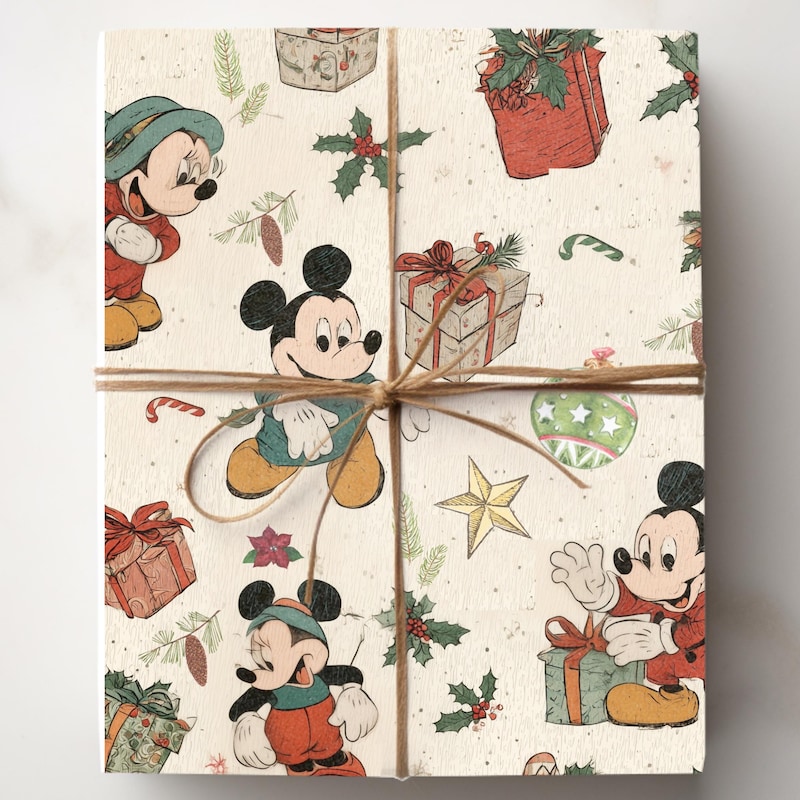 Vintage Mickey Wrapping - Etsy UK
