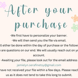 Digital File Request for Any Banners on Tintsandtots LLC - Etsy