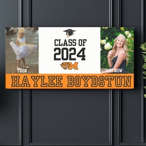 Custom 2024 Graduation Banner Personalized Grad Party Ideas Decoration ...