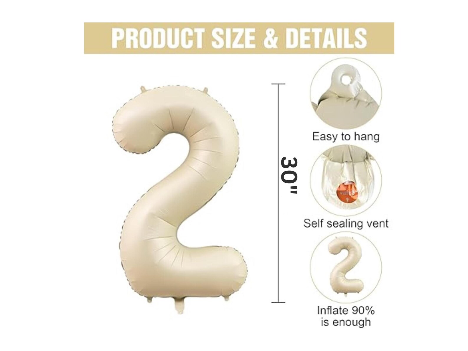 Beige Large 8 Year Old Balloon Birthday Tan Balloons Jumbo Boho Bday ...