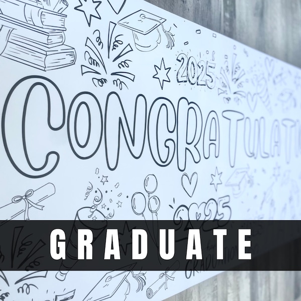 Class of 2025 Coloring Page - Etsy