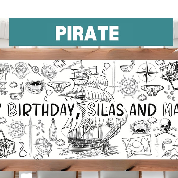 Pirate Banner - Etsy