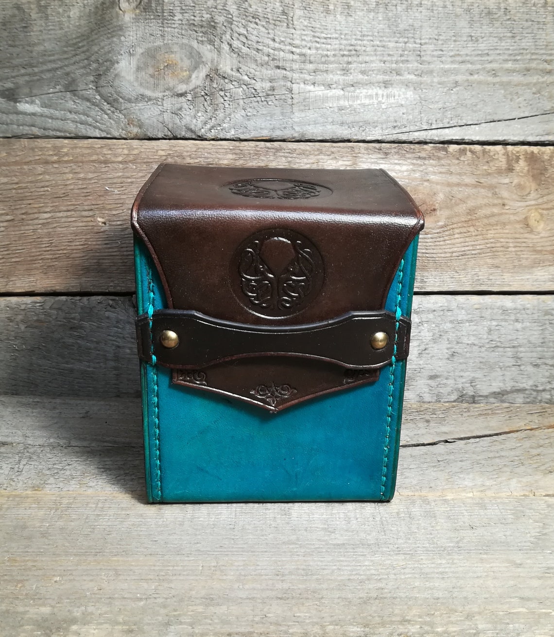 Leather Deck Box for MTG Game game Deck Box in 100 Sleeved - Etsy