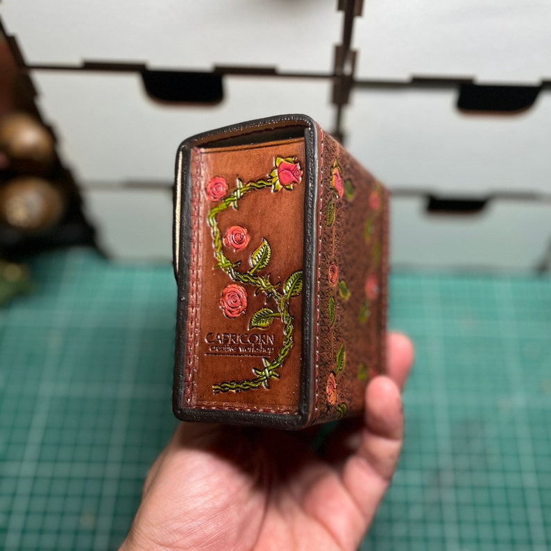 Leather MTG Deck Box: MTG Card Case, for 100 Sleeved Cards ,handmade - Etsy