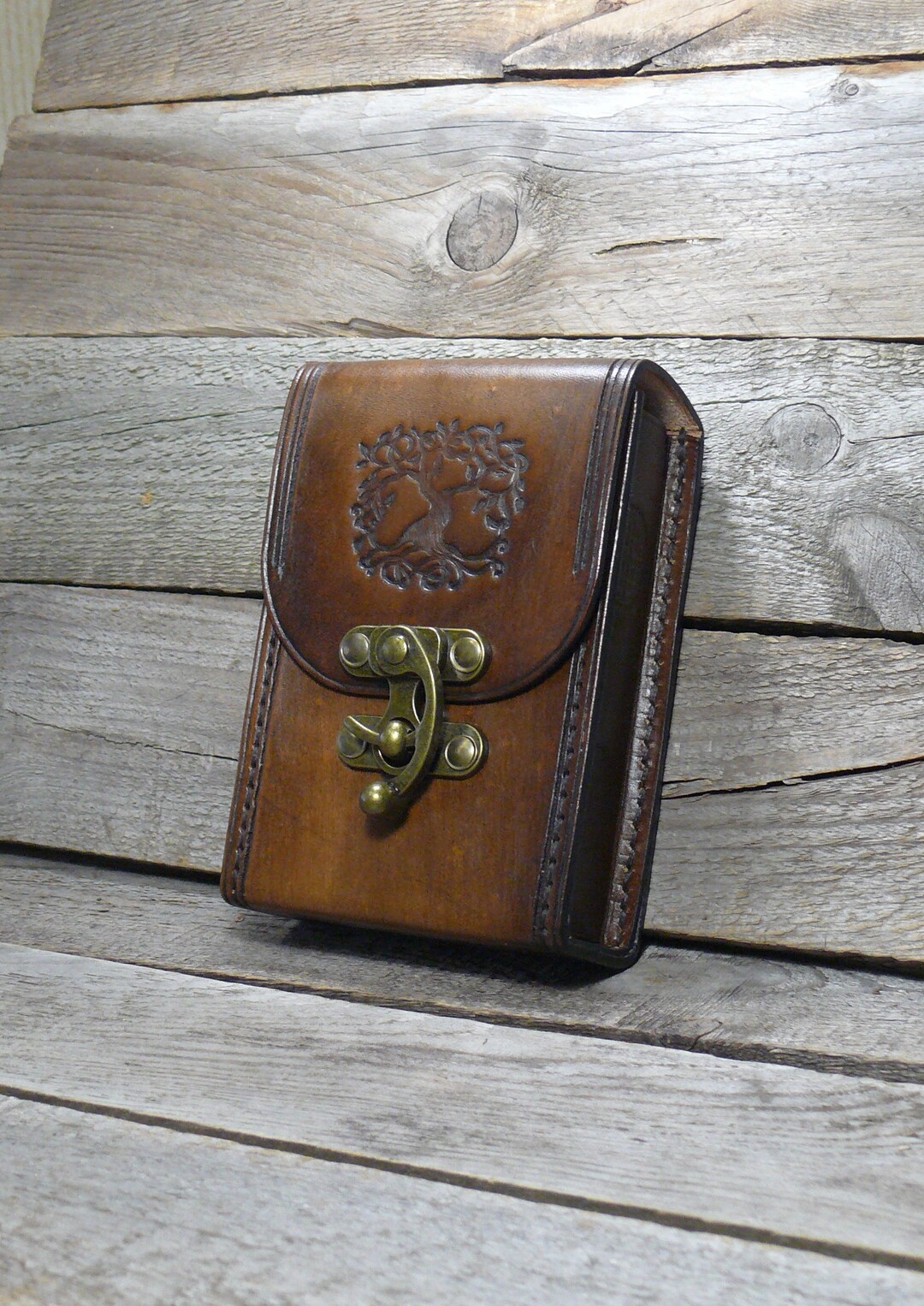 Tarot Deck Box ,tree of Life ,brown ,tarot Leather Deck Box ,tarot ...