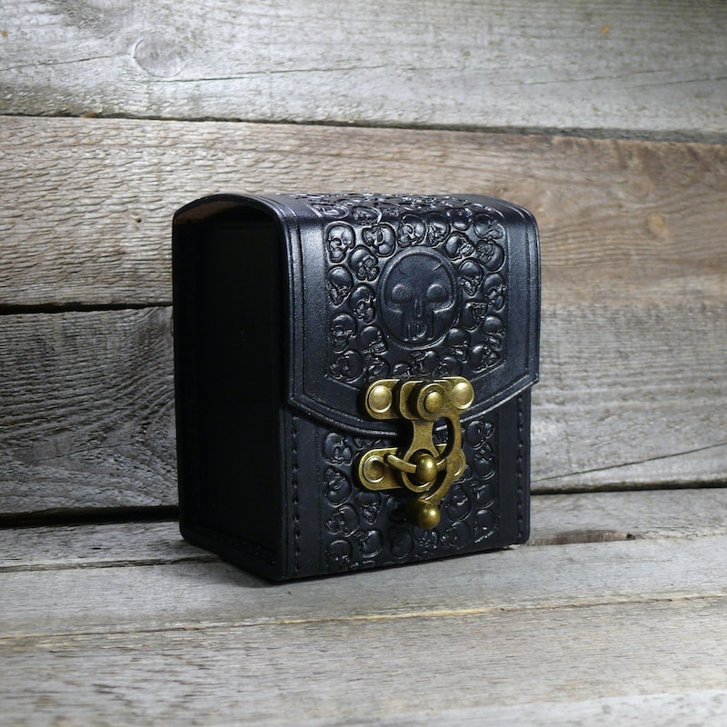 Leather Deck Box - Etsy