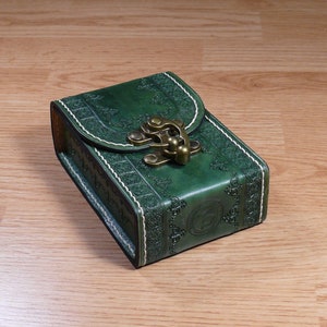 Tarot Deck Box ,green ,tarot Leather ,deck Box ,tarot Bag ,tarot ...