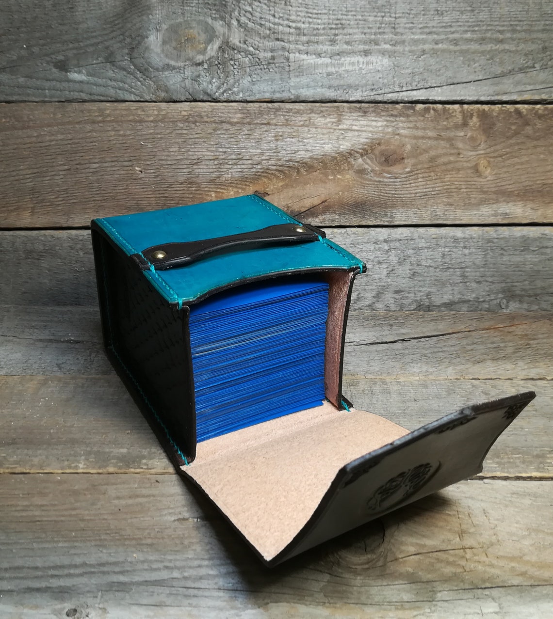 Leather Deck Box for MTG Game game Deck Box in 100 Sleeved - Etsy