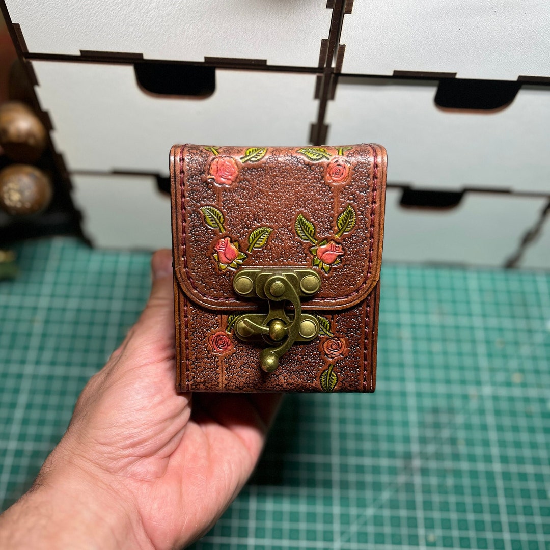 Leather MTG Deck Box: MTG Card Case, for 100 Sleeved Cards ,handmade - Etsy