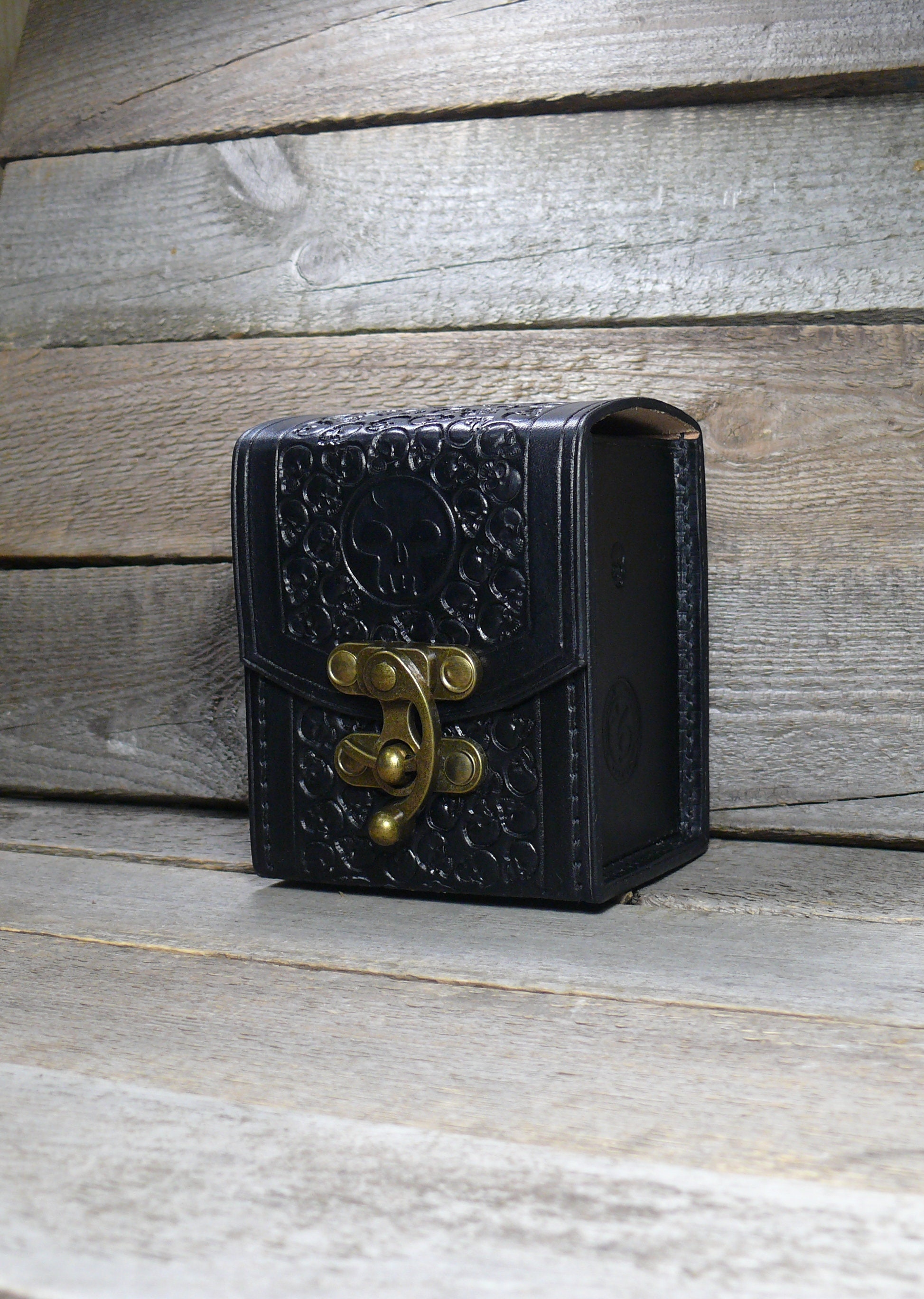 Leather Deck Box for MTG Game game Deck Box in 100 Sleeved - Etsy