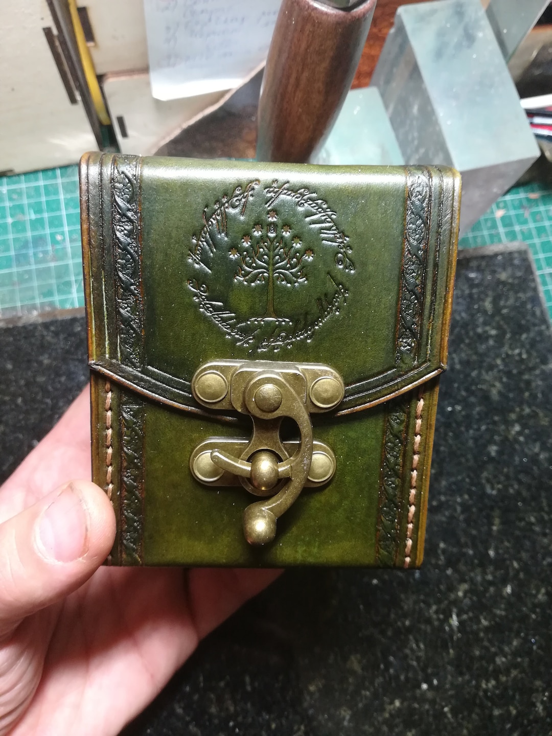 Leather MTG Deck Box: MTG Card Case, for 100 Sleeved Cards ,handmade - Etsy