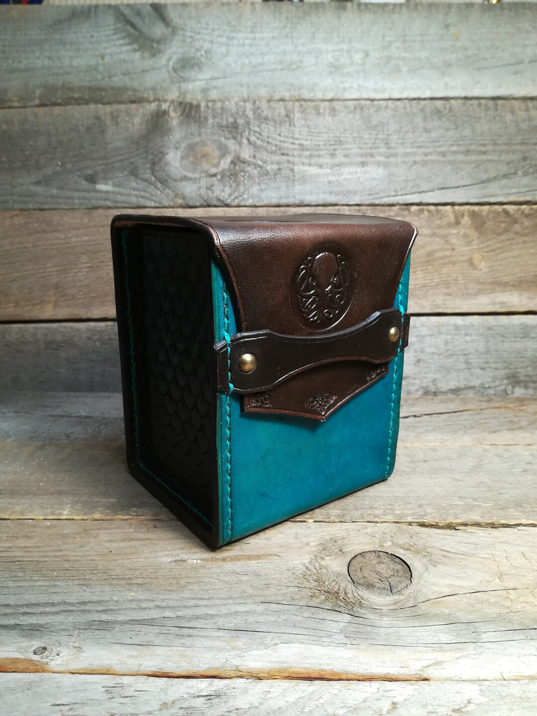 Leather Deck Box for MTG Game ,game Deck Box ,in 100 Sleeved Cards ...