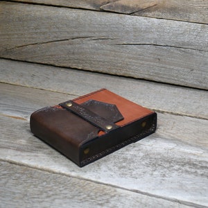 Playing card caseLeather case Leather Playing Card Set | Etsy