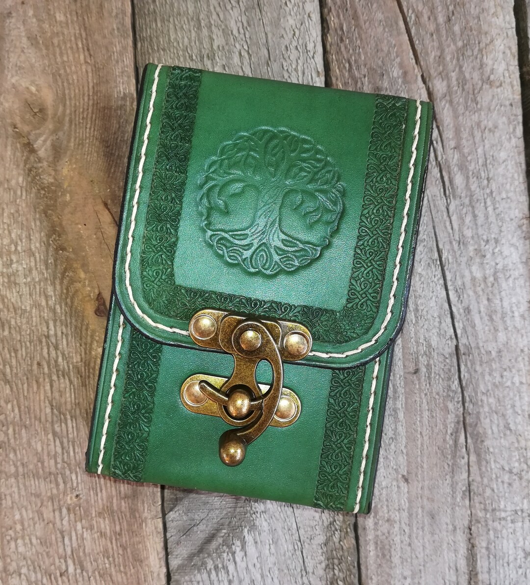 Tarot Leather Green Deck Box Tarot Bag Original Rider Waite Tarot ...