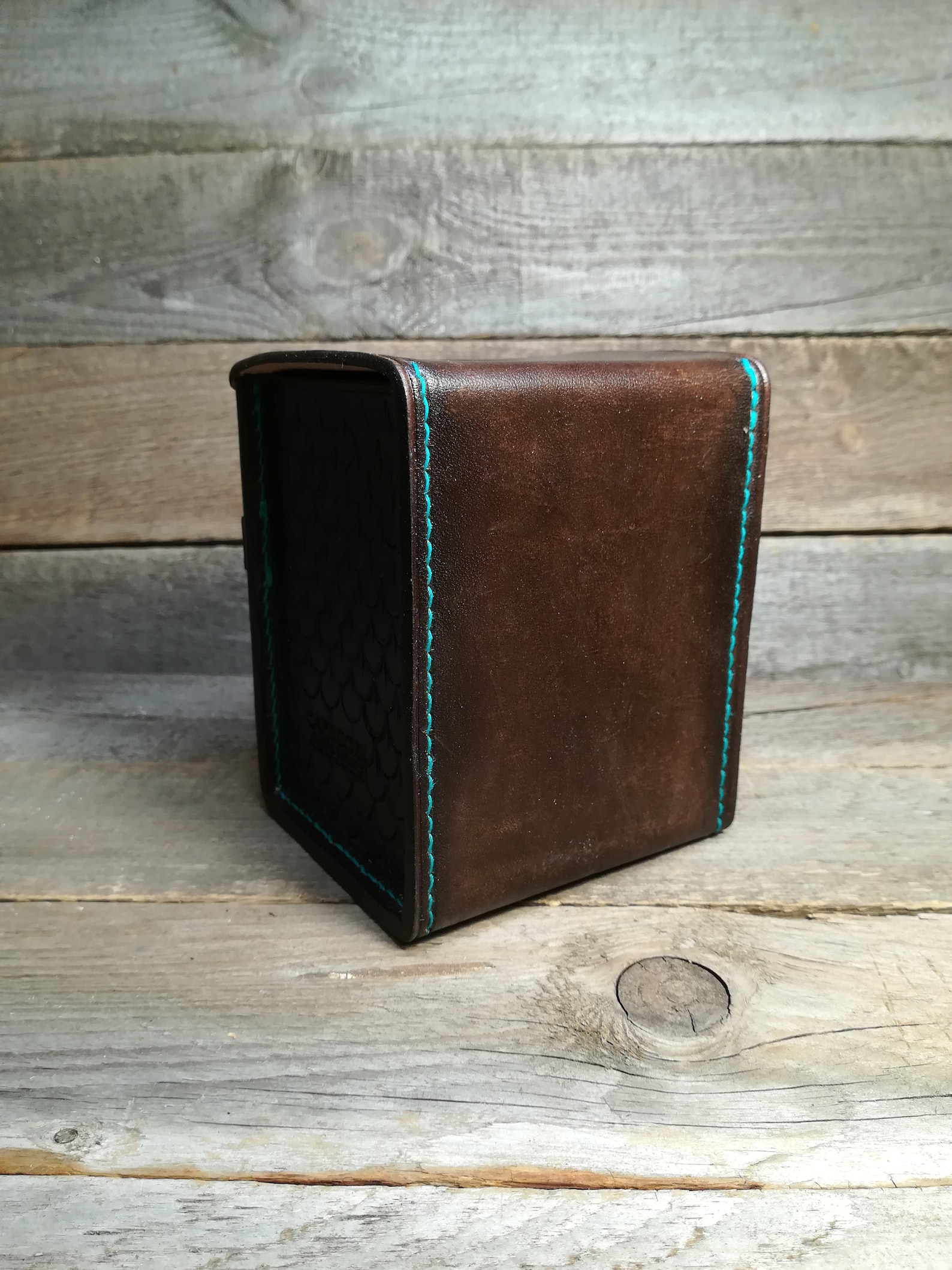 Leather Deck Box for MTG Game game Deck Box in 100 Sleeved - Etsy