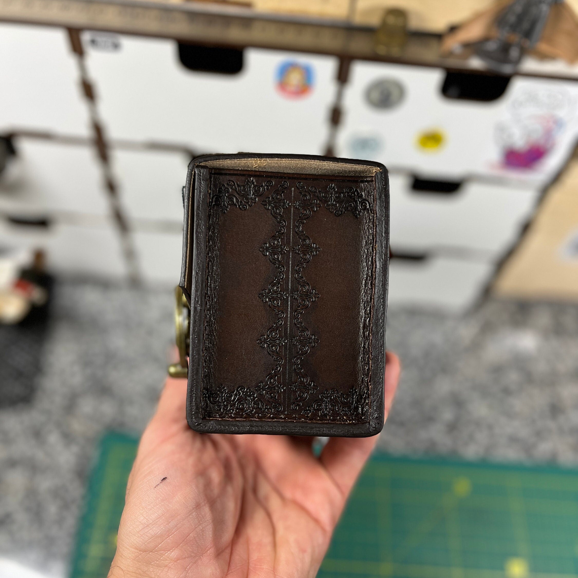 Leather MTG Deck Box: MTG Card Case, for 100 Sleeved Cards ,handmade - Etsy