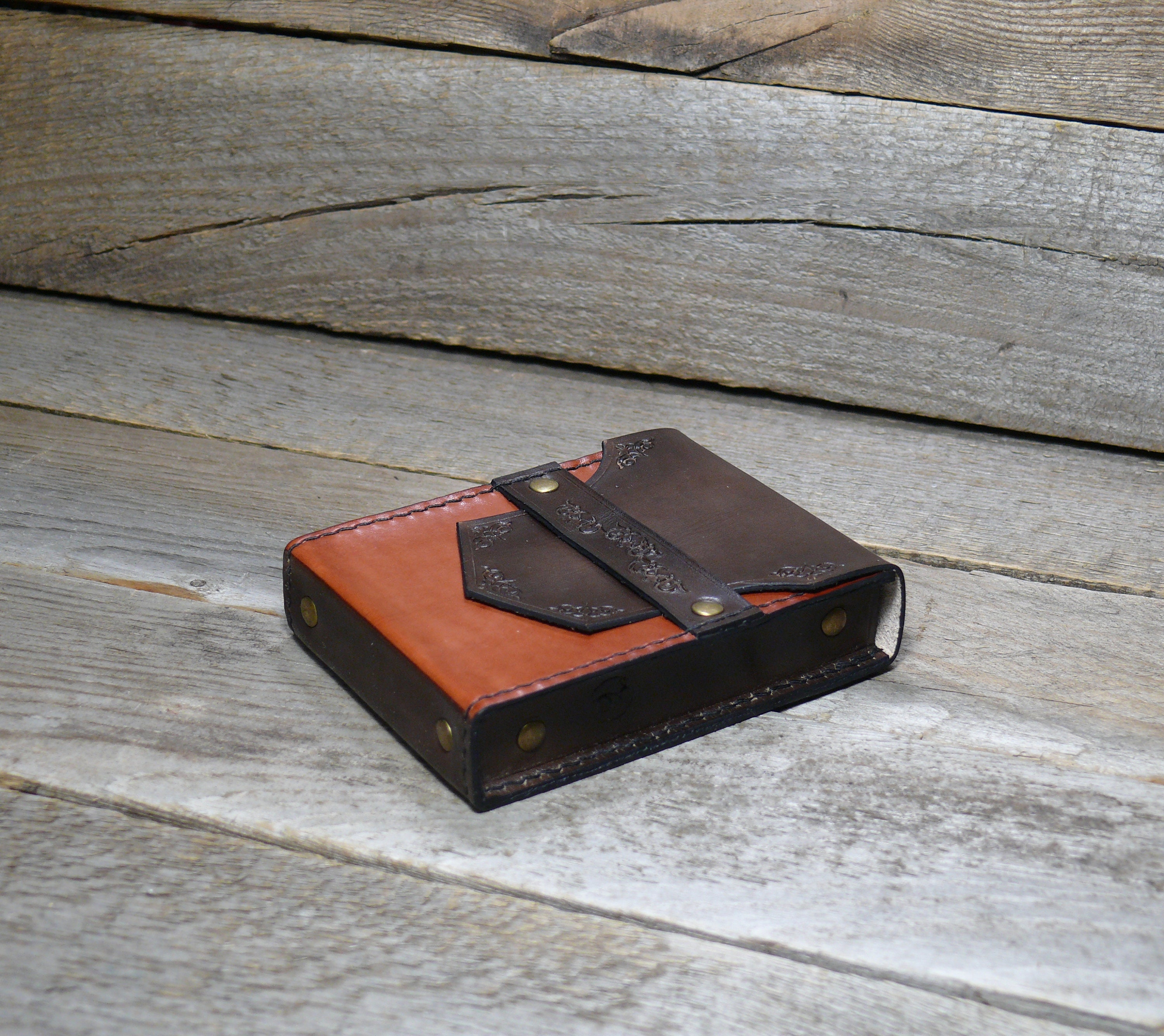 Playing card caseLeather case Leather Playing Card Set | Etsy