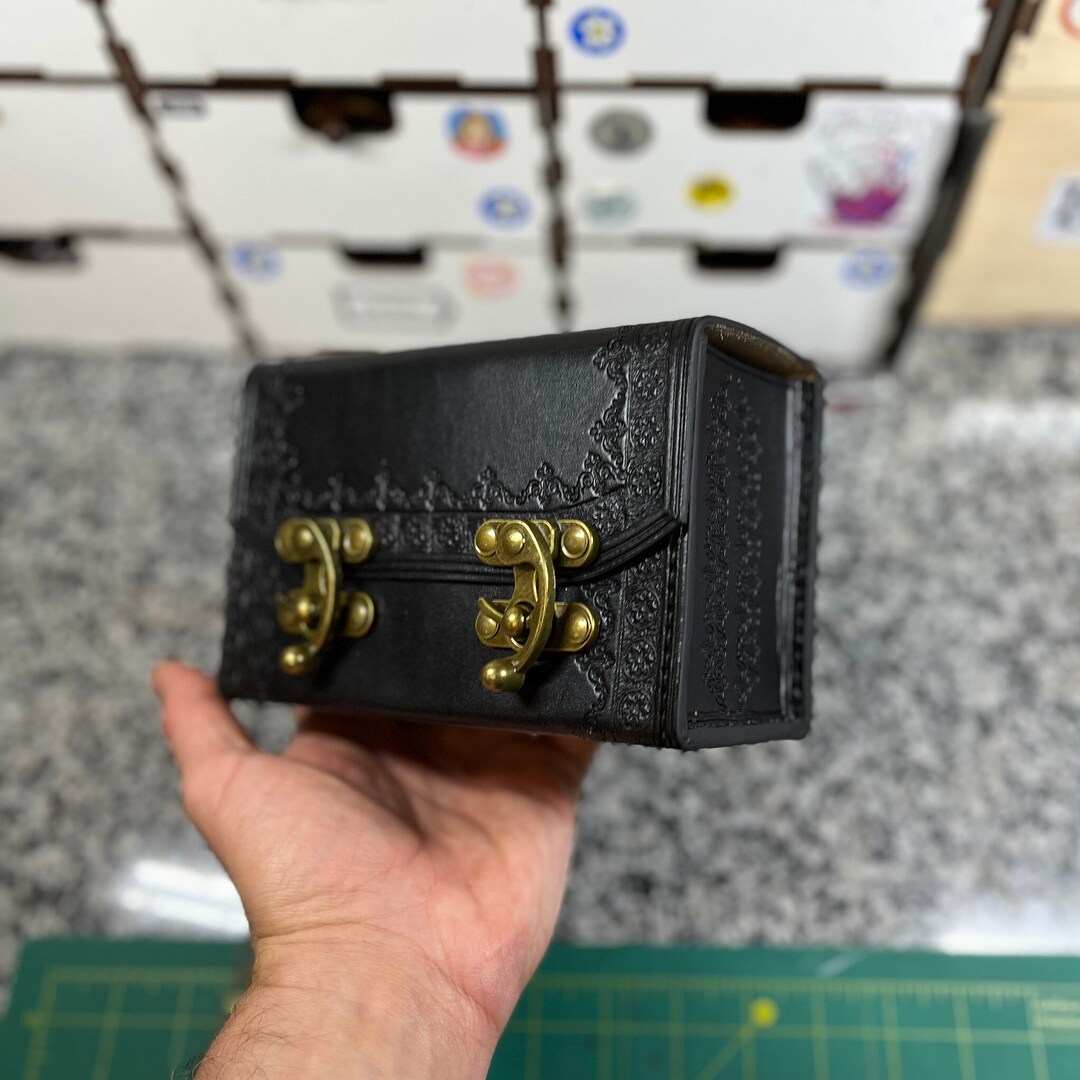 Leather Double MTG Deck Box: MTG Card Case , Handmade - Etsy