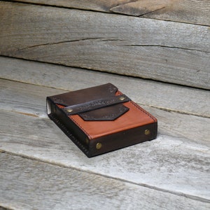 Playing card caseLeather case Leather Playing Card Set | Etsy