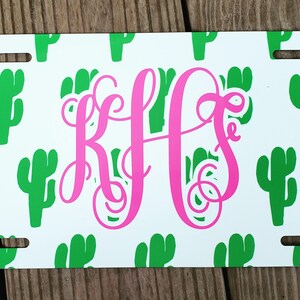 Cactus License Plate Car Tag Car Accessories Coasters - Etsy
