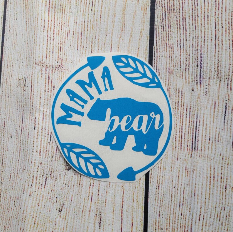 Mama Bear Car Decal Mom Decal Sticker Mother Moma - Etsy