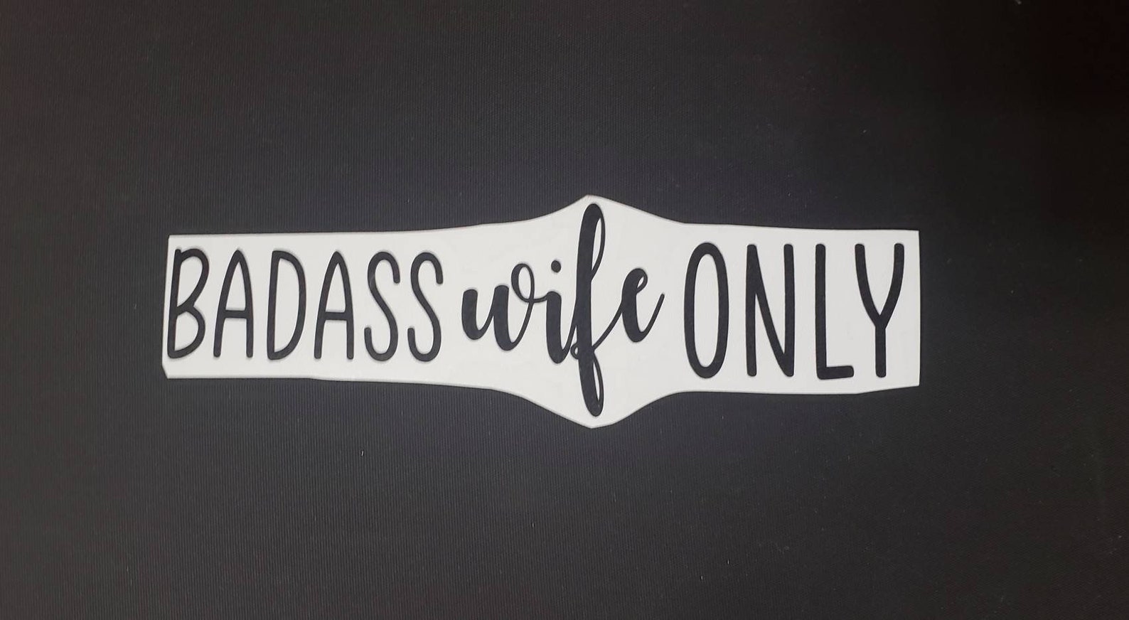 Badass Wife Only Fiance Girlfriend Car Decal Car - Etsy