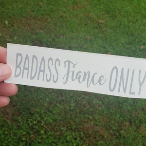 Badass Wife Only Fiance Girlfriend Car Decal Car - Etsy