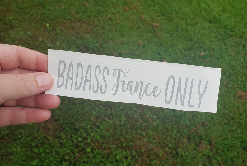 Badass Wife Only Fiance Girlfriend Car Decal Car - Etsy