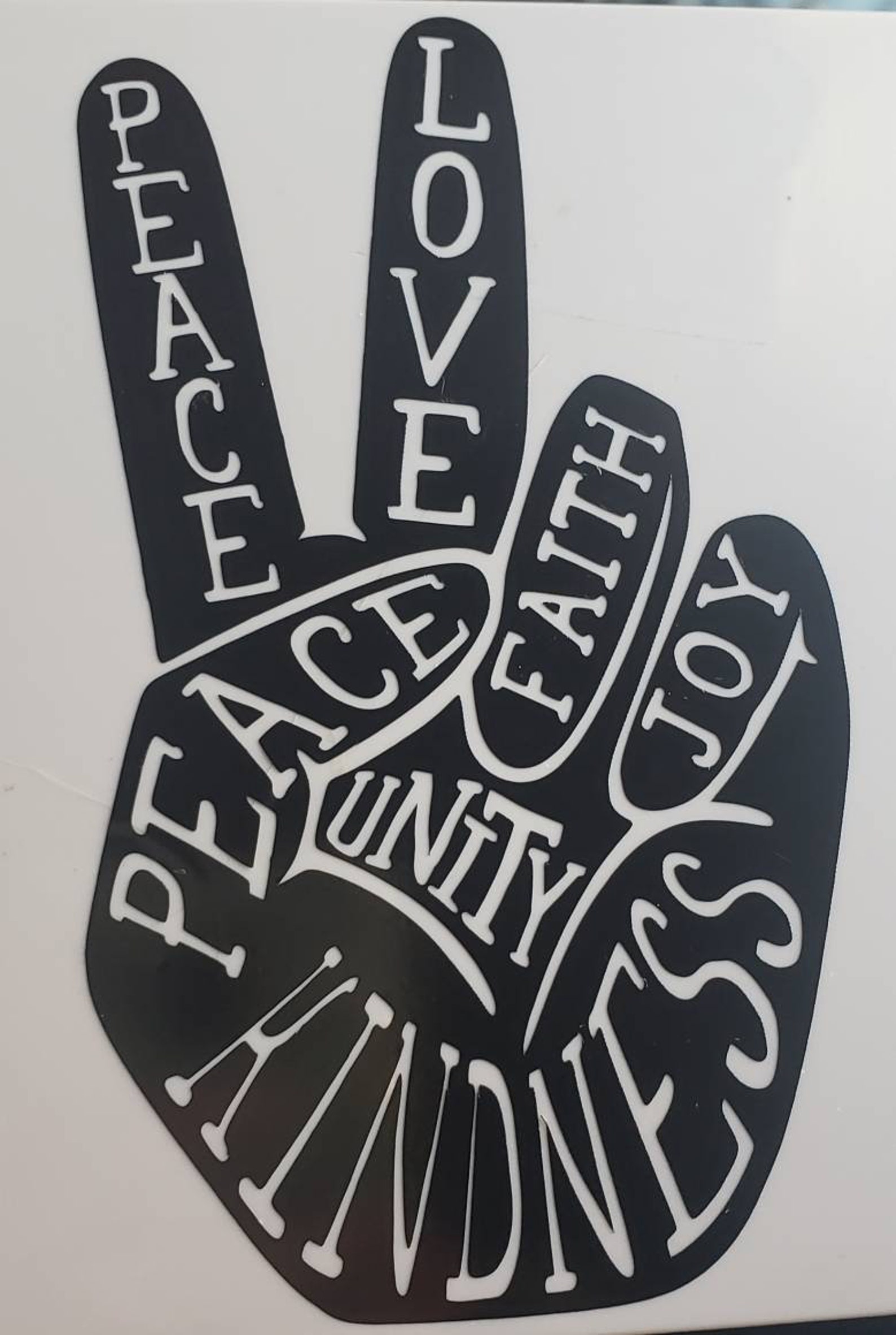 Peace Love Unity Decal Sticker Kindness Joy Faith | Etsy