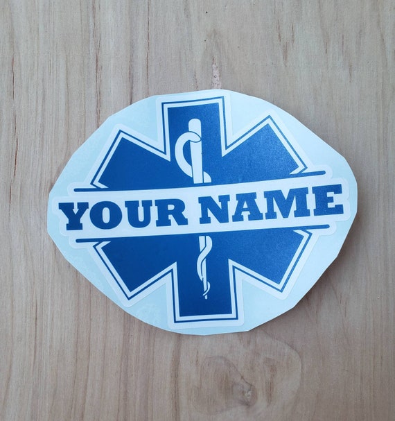 EMT Paramedic Decal EMS Sticker Star of Life Emergency | Etsy